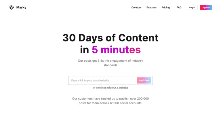 Marky promo code, coupons | EarlyShark