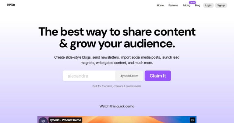 Typedd promo code, coupons | EarlyShark